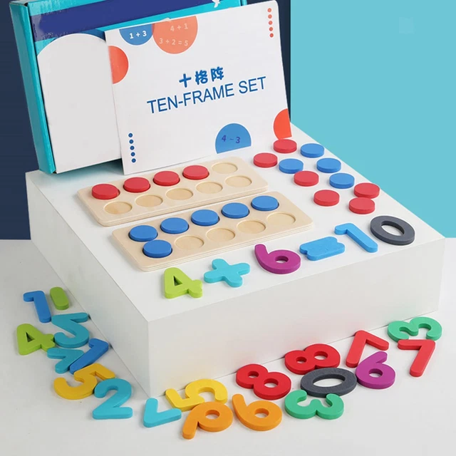 TEN FRAME SET Math Manipulatives Kits for Elementary Teachers Boys and ...