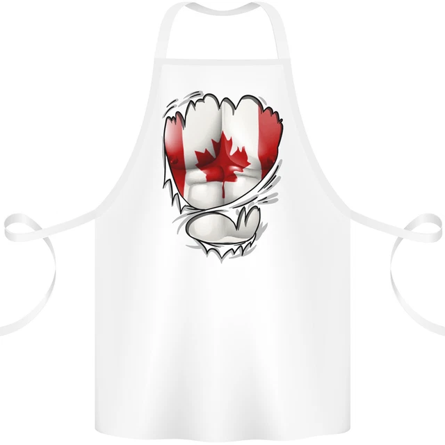 GYM CANADIEN ÉRABLE Feuille Drapeau Muscles Canada Tablier Coton 100% ...
