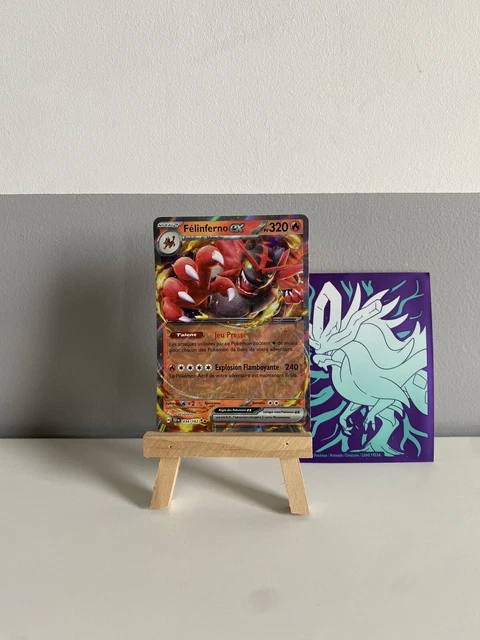 CARTE POKÉMON FÉLINFERNO EX 034/162 EV5 TEF forces temporelles NEUF FR ...