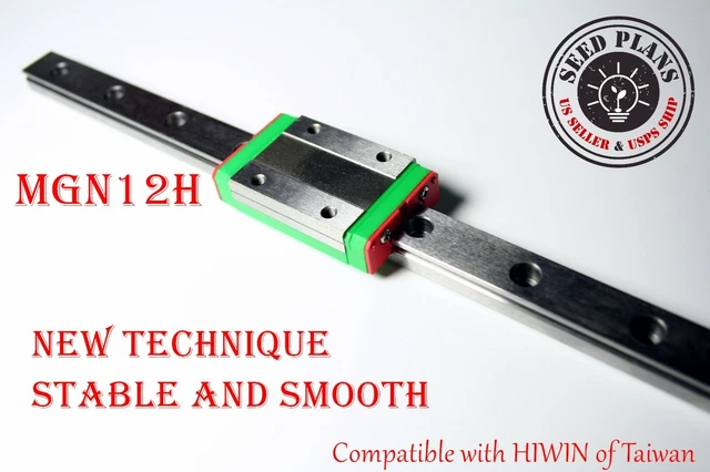 UPGRADE MGN12H LINEAR Sliding Guide 250 300 350 400 450 500 550mm CNC ...