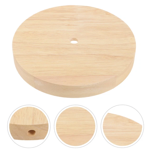 LIGHT DISPLAY STAND Wooden Lamp Bases Round Table LED Supplies £11.55 ...