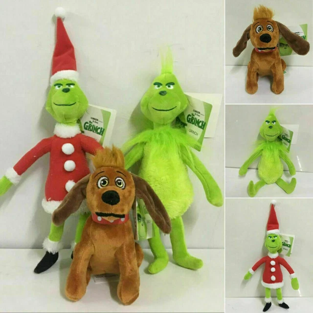 HOW THE GRINCH Stole Christmas Grinch Max Dog Plush Doll Kids Xmas ...