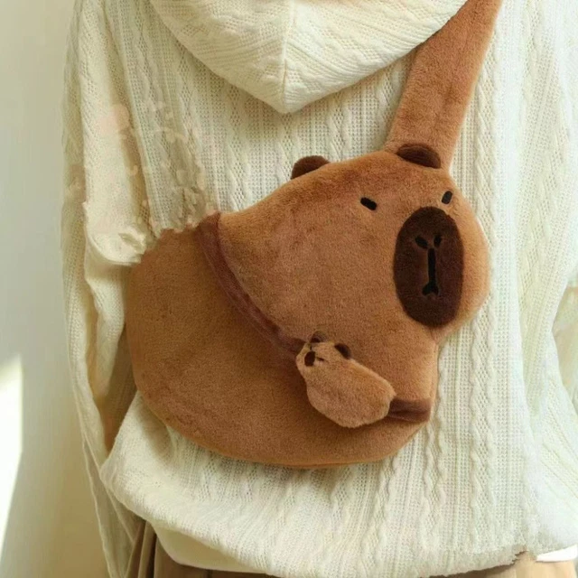 CAPYBARA CAPYBARA PLUSH Chest Bag Animal Capybara Handbag Kids Birthday ...
