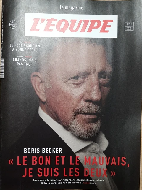 L'EQUIPE MAGAZINE 11/11/23 Jayson Boris BECKER Foot Saoudien NEUF EUR ...
