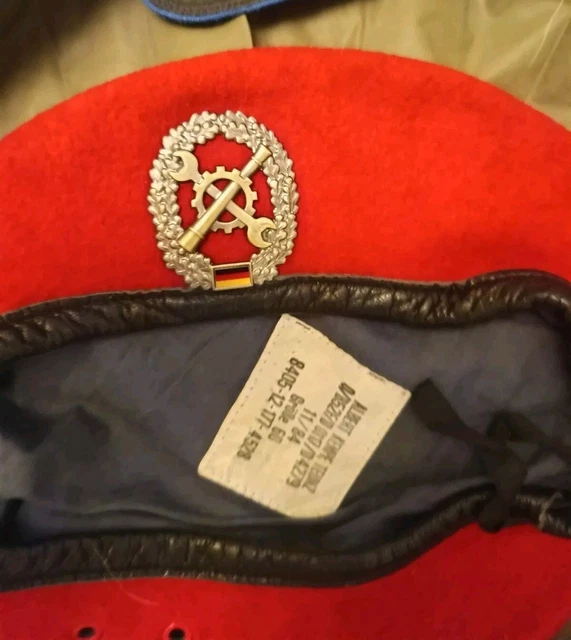 ORIGINAL BUNDESWEHR BARETT INST Instandsetzung Größe 60 EUR 8,00 ...