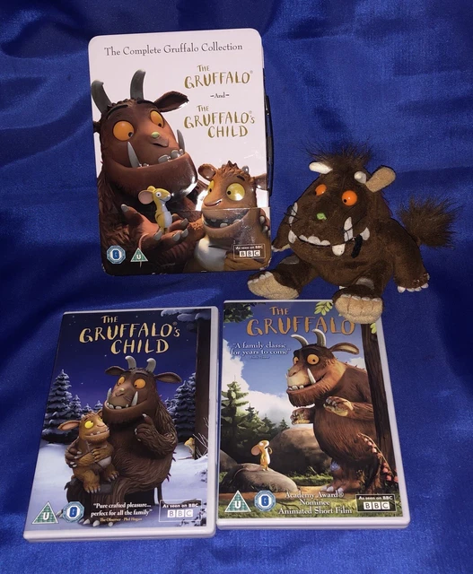 THE GRUFFALO/THE GRUFFALO'S CHILD TIN CASE2 DVD SET & 16 cm GRUFFALO ...