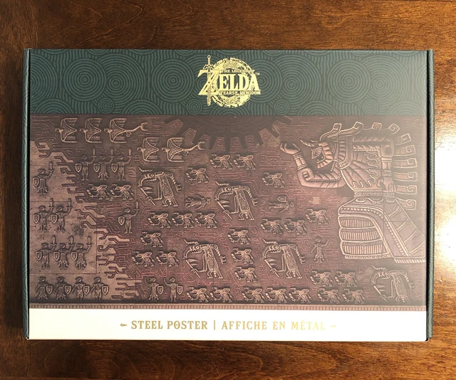LOCANDINA IN ACCIAIO Legend of Zelda Tears of the Kingdom Collector's ...