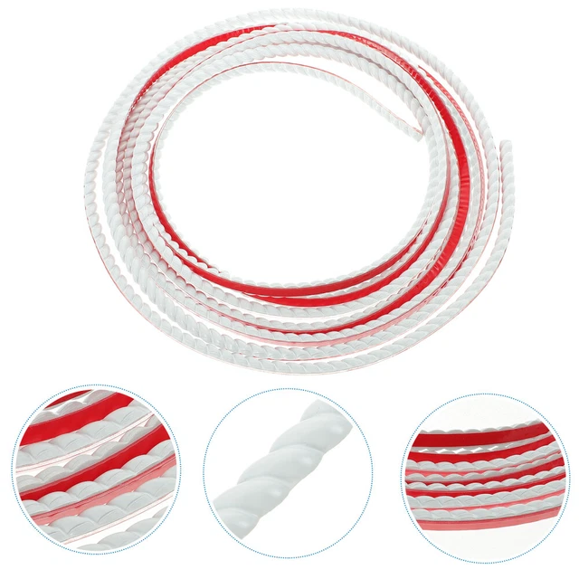 BIANCA PVC STRISCIA Autoadesiva Rivestimento in Schiuma Modanatura EUR ...
