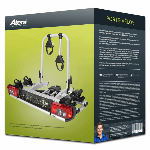 PORTE-VÉLO ATERA STRADA DL 2 pour 2 vélos TOP EUR 431,50 - PicClick FR