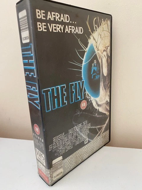 THE FLY VHS LARGE BOX/COVER Ex Rental 1986 Horror Movie, Jeff Goldblum ...