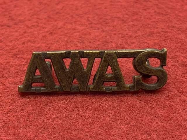WW2 ORIGINAL &AWAS& AUSTRALIAN WOMEN'S ARMY SERVICE Shoulder Title ...