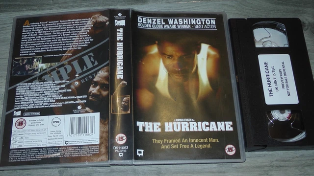 THE HURRICANE VHS Big Box Timecode Sample Dealer Rental TBC Cert ...