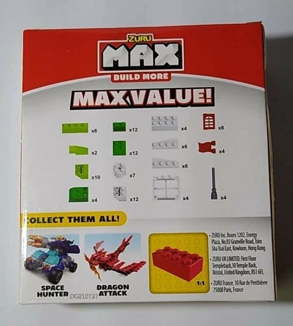 ZURU MAX BUILD More Knights Castle 100 plus Pieces NEW Sealed ...