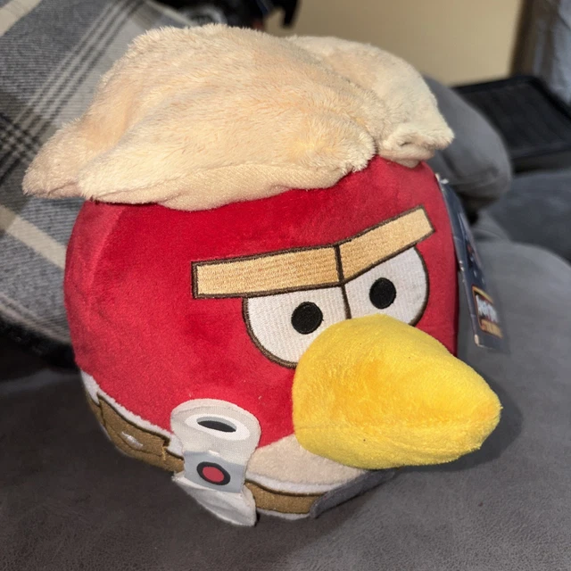 ANGRY BIRDS STAR WARS Luke Skywalker Plush Toy 2013 Rovio Lucas Film 8 ...