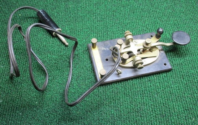 VINTAGE J-38 MILITARY Telegraph Key Keyer Morse Code WWII Signal Corps ...