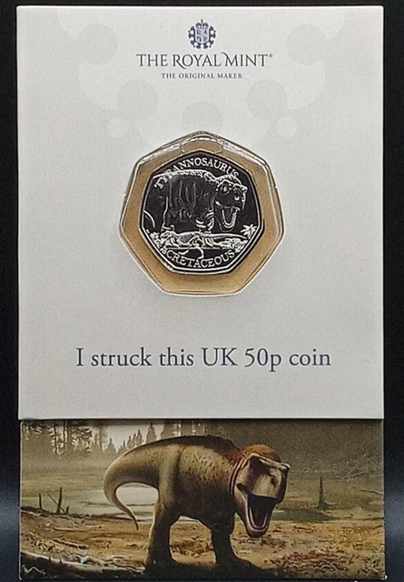 2024 ROYAL MINT Experience SYO Strike Your Own 50p Coin Dinosaur ...