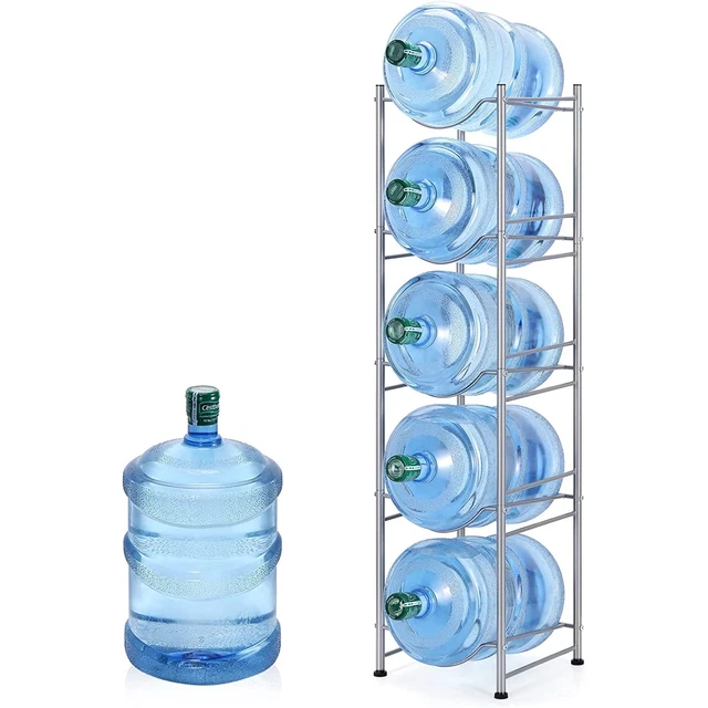 5TIER WATER JUG Rack Detachable 5 Gallon Water Bottle Storage Holder ...