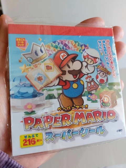 STICKER STAR SUPER Mario Paper originale Nintendo japan Adesivi Nuovi ...
