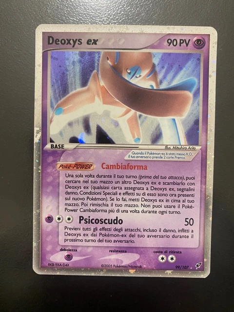 CARTA POKÉMON - Deoxys EX 99/017 EX Deoxys Ultra Rara (DX 99) EUR 17,99 ...
