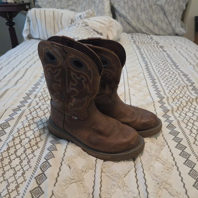 JUSTIN BOOTS SE4470 WEDGE Men’s 9D Round Toe EH £77.96 - PicClick UK