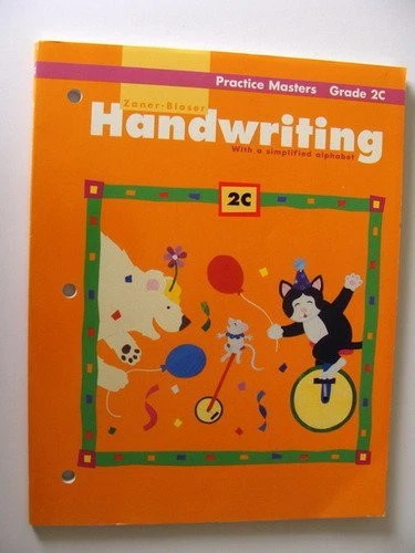HANDWRITING PRACTICE MASTERS GRADE 2C (WITH A SIMPLIFIED By Unknown $14 ...