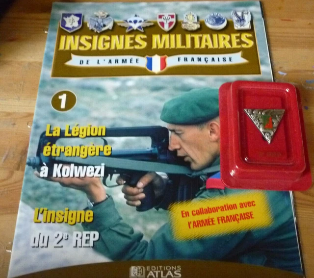 INSIGNE MILITAIRE 2ÈME REP , Arthus Bertrand , éditions Atlas neuf ...