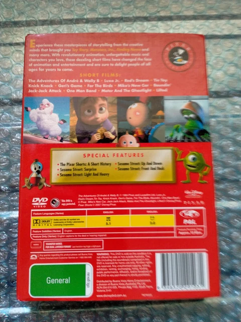 PIXAR SHORT FILMS Collection : Vol 1 with cover slip (DVD, 2007) $7.00 ...