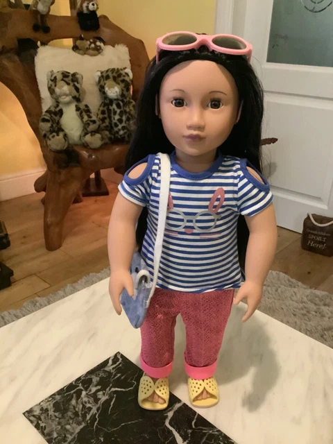 OUR GENERATION RARE Doll Letica wearing original outfit with extras ...