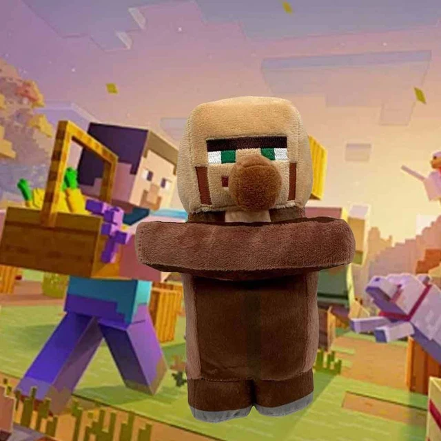 MINECRAFT VILLAGER PLUSH Toys Soft Stuffed Doll Plush Kids Birthday ...