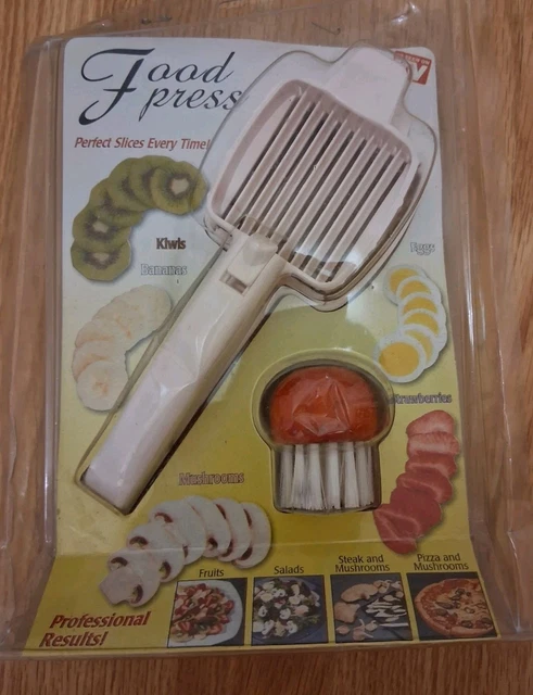 NEW FOOD PRESS Metal Slicer Cutting Hand Held Machine Fruit Vegetables ...