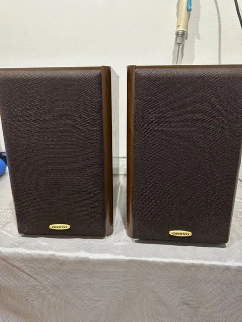 ONKYO D-202AII Bookshelf Speakers Pair set Brown Tested from japan £261 ...