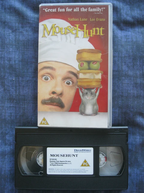 MOUSEHUNT VHS VIDEO. EAN: 5014437900227. Cert.PG. Lane, Evans, Walken ...