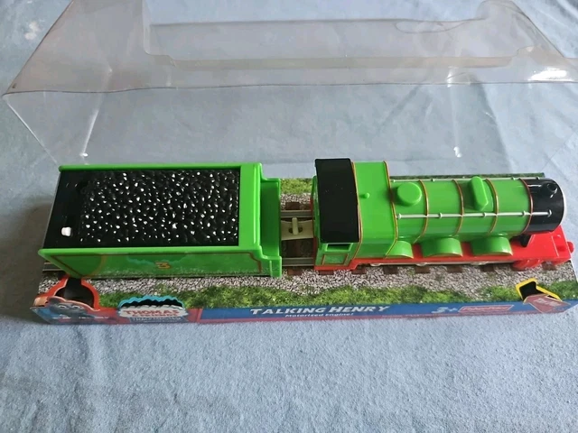 THOMAS & FRIENDS Trackmaster TALKING HENRY Motorized Engine OPENED ...