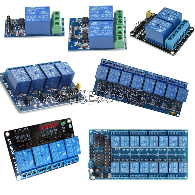 12V 1/2/4/8/16 CHANNEL Relay Module With Optocoupler For PIC AVR DSP ...
