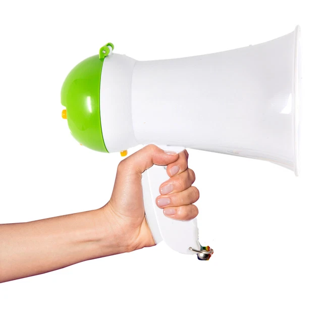 TRIXES 10W MEGAPHONE Loud Speaker Bullhorn NEW Voice Crowd Control ...