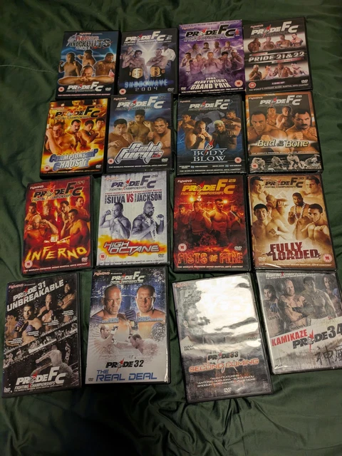 MMA UFC Pride Fighting Championships Dvd Bundle X 16 Dvds £31.90 ...