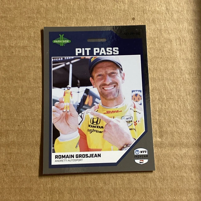 2024 PARKSIDE NTT Indy Car Racing PIT PASS Card ROMAIN GROSJEAN EUR 1 ...