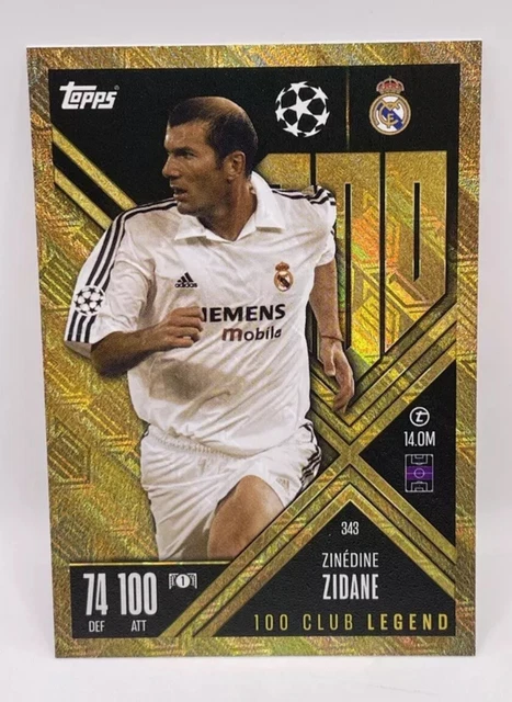 MATCH ATTAX 24/25 Extra Zinedine Zidane 100 Club £2.99 - PicClick UK