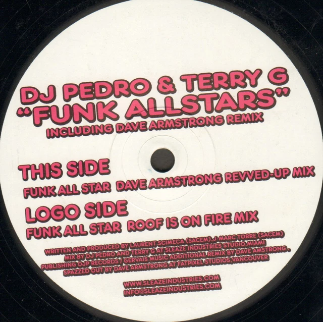 DJ PEDRO & Terry G - Funk Allstars - Sleaze Industries $48.09 - PicClick CA