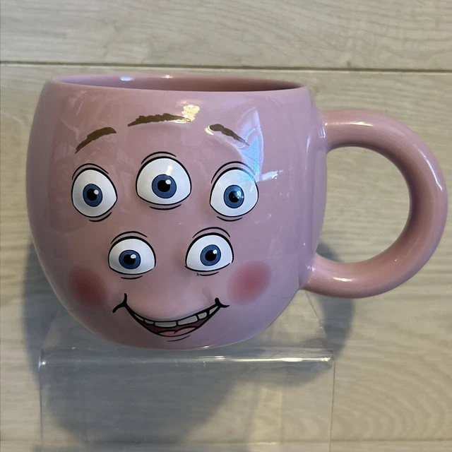 DISNEY STORE PIXAR Monsters Inc Sheri Squibbles 3D Pink Ceramic Mug Cup ...