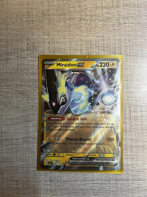 POKÉMON TCG MIRAIDON ex Scarlet & Violet - Base Set 081/198 Holo Double ...