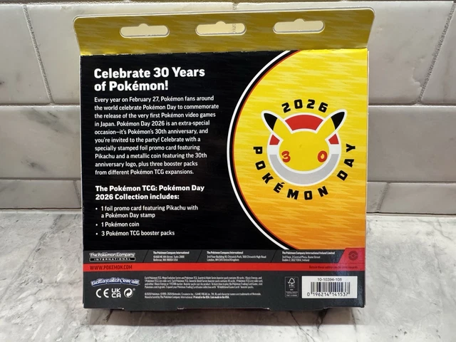 POKEMON DAY 2026🔥COLLECTION Box🔥30th Anniversary🔥Sealed Box🔥Pikachu🔥 ...