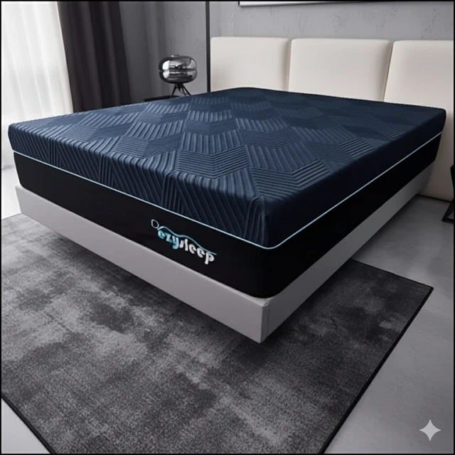 INDIGO DELUXE 30CM Premium Memory Foam & Spring Mattress Orthopaedic ...
