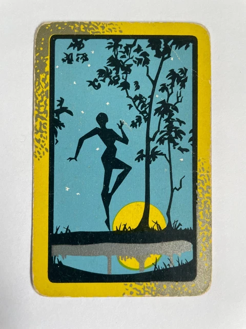 VINTAGE ART DECO Silhouette Lady Dancer Dance Moonlight Shadow Swap ...
