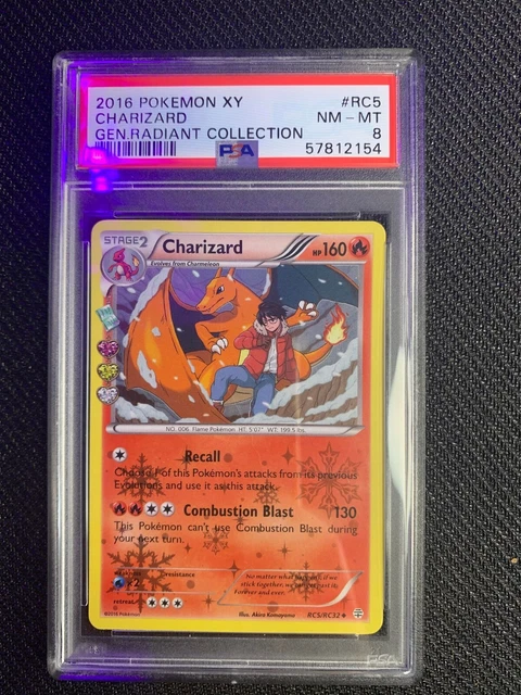 POKEMON CHARIZARD RADIANT Collection Generations RC5 PSA 8 NM - MINT ...