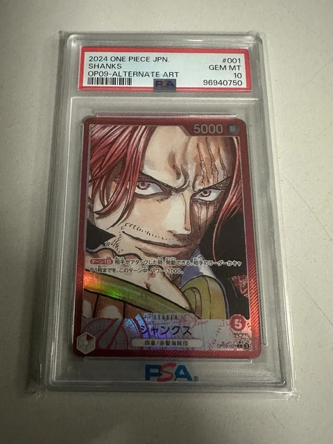 ONE PIECE TCG PSA 10 Shanks OP09-001 Leader Alt Art Japan EUR 72,00 ...