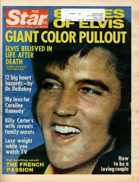 ELVIS PRESLEY STAR Magazine Sept 1977-Elvis Color Pullout £16.01 ...