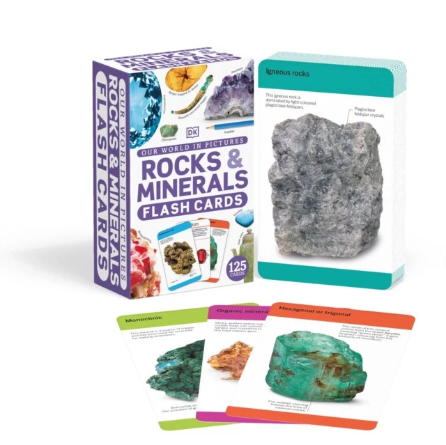 OUR WORLD IN Pictures Rocks & Minerals Flash Cards - Free Tracked ...