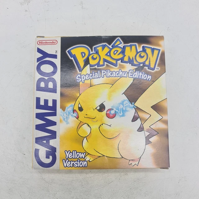 NEUF GAME BOY Gameboy Gb Boxed Boite Pokemon Yellow Jaune Dmg-Apau-Eur ...