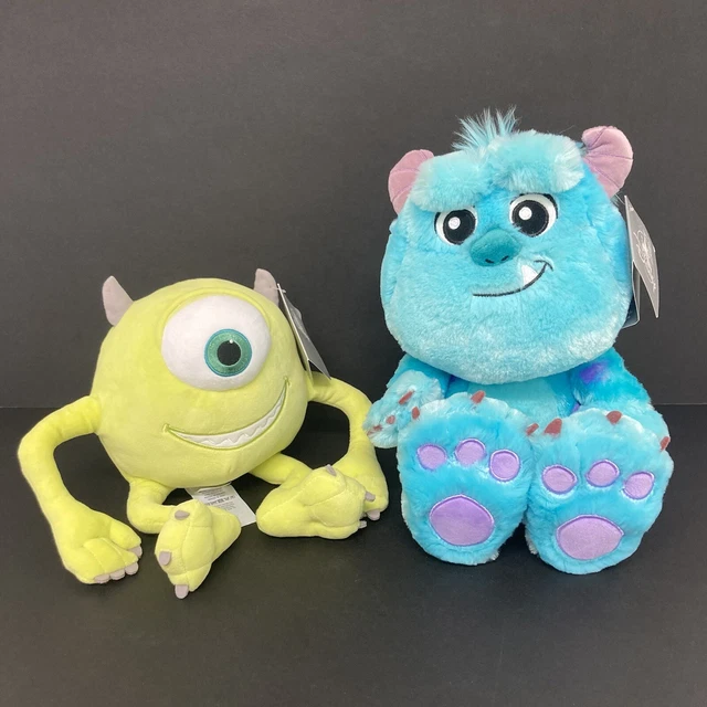 DISNEY PIXAR MONSTERS Inc Mike & Sulley Character Plush Soft Toy Big ...